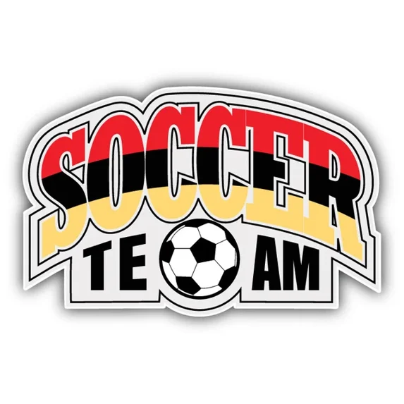 DOPASTICKER Germany Flag Soccer Team Sticker Decal Phone Decal Water ...