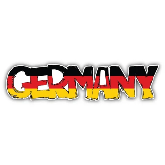 DOPASTICKER Germany Flag Sticker Decal Phone Decal Water Bottle ...