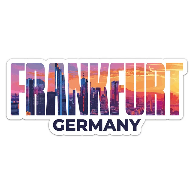 DOPASTICKER Germany Frankfurt City Sticker Decal Phone Decal Water ...