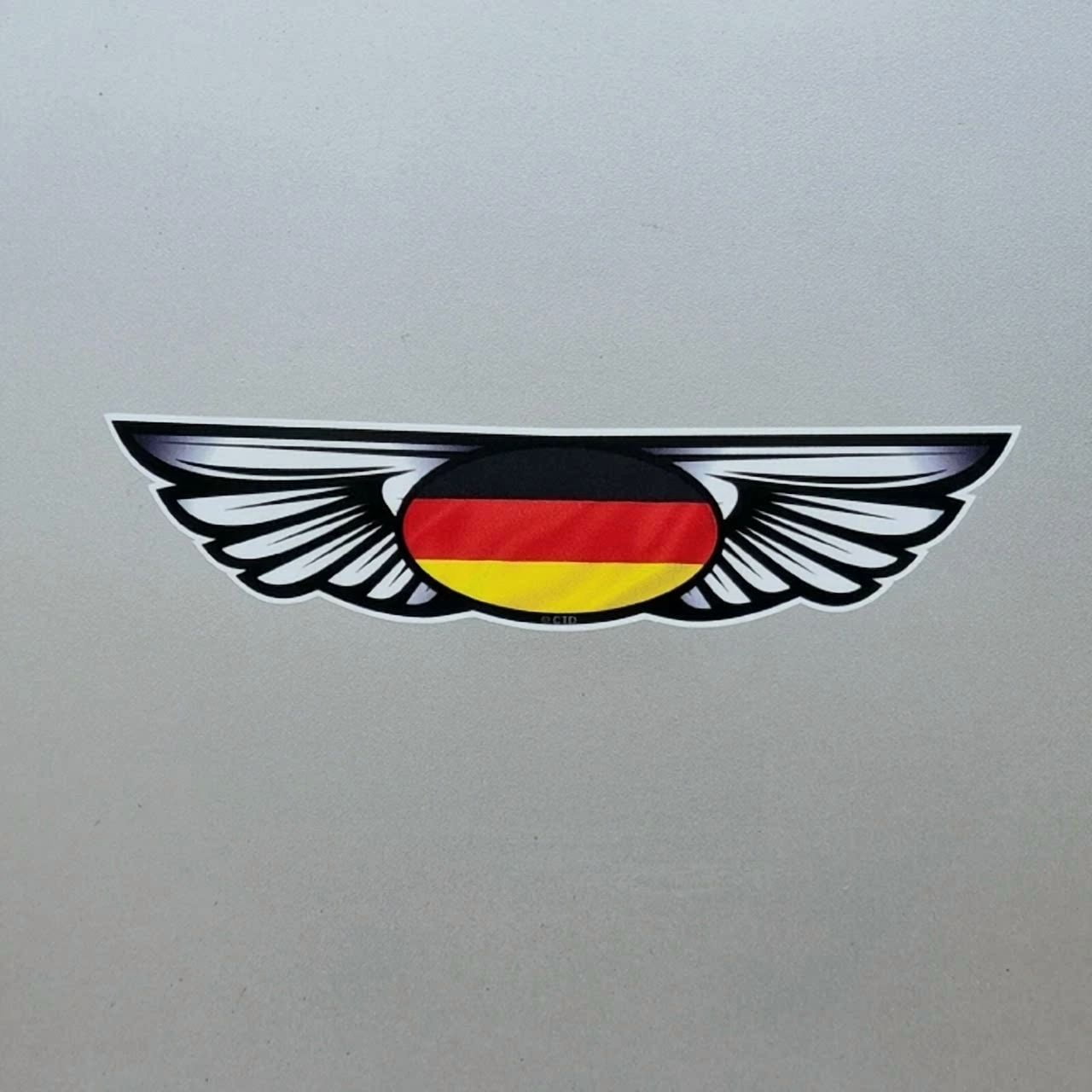 DOPASTICKER Germany German Country Flag Wing Sticker Decal For Car Van ...