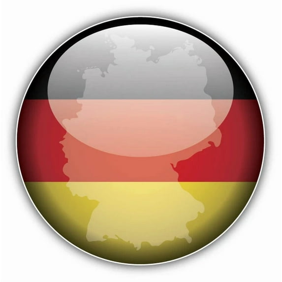 DOPASTICKER Germany Map Flag Label Car Sticker Phone Water Bottle ...