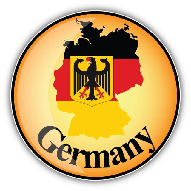 DOPASTICKER Germany Map Flag Sticker Decal Phone Decal Water Bottle ...