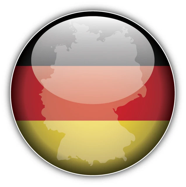 DOPASTICKER Germany Map Flag Sticker Decal Phone Decal Water Bottle ...