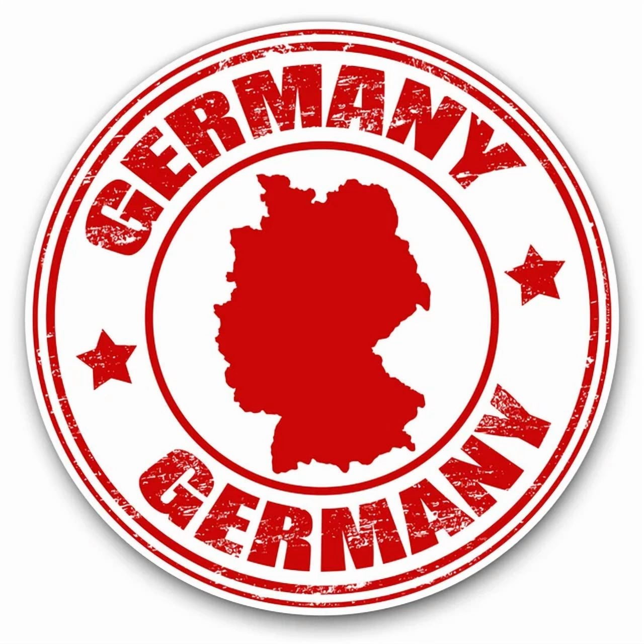 DOPASTICKER Germany Map German Travel Cool Gift Decorative Laptop ...