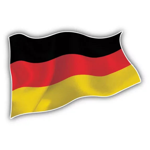 DOPASTICKER Germany Waving Flag Car Sticker Phone Water Bottle Stickers ...