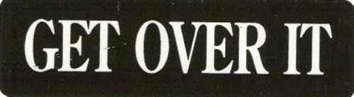 DOPASTICKER Get Over It Sticker Hard Hat Sticker Laptop Sticker Phone ...