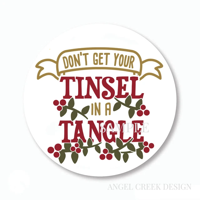DOPASTICKER Don'T Get Your Tinsel In A Tangle Scrapbook Stickers Chri ...