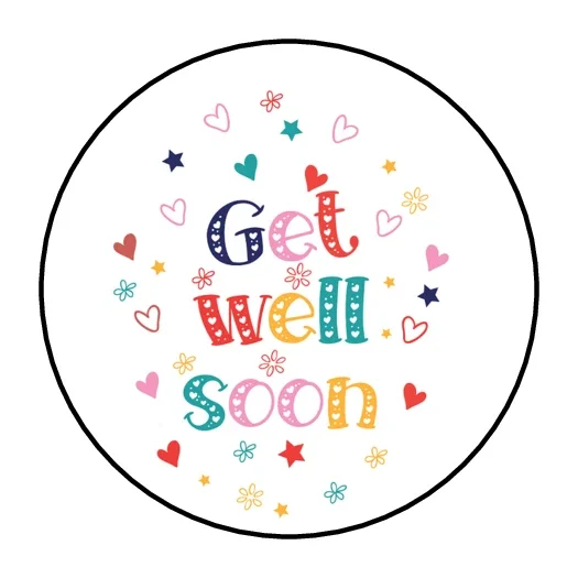 DOPASTICKER Get Well Soon Stickers Phone Decal Water Bottle Stickers ...