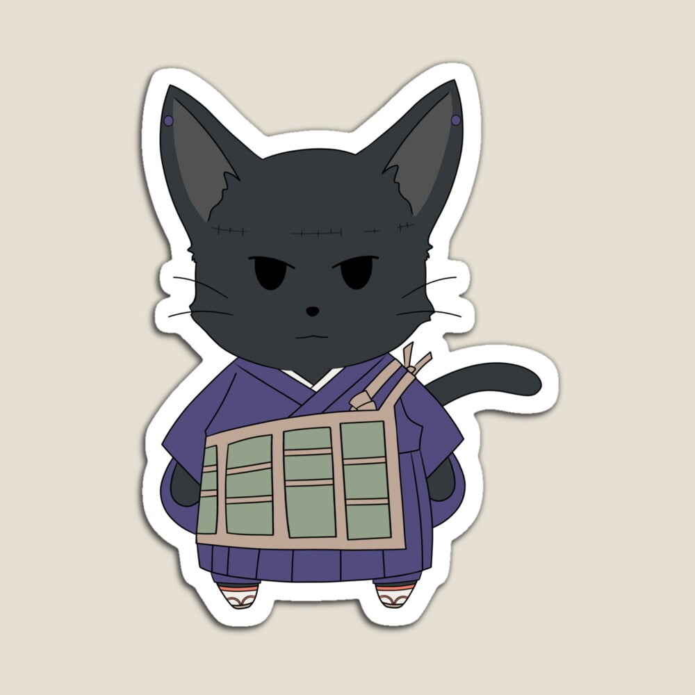 DOPASTICKER Geto Kitty Sticker - Jjk Decorative Laptop, Phone Stickers ...
