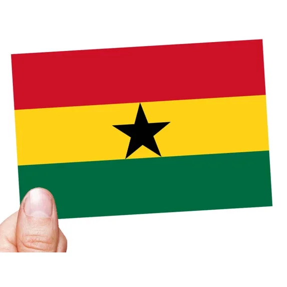 DOPASTICKER Ghana Flag Sticker Decal Phone Decal Water Bottle Stickers ...