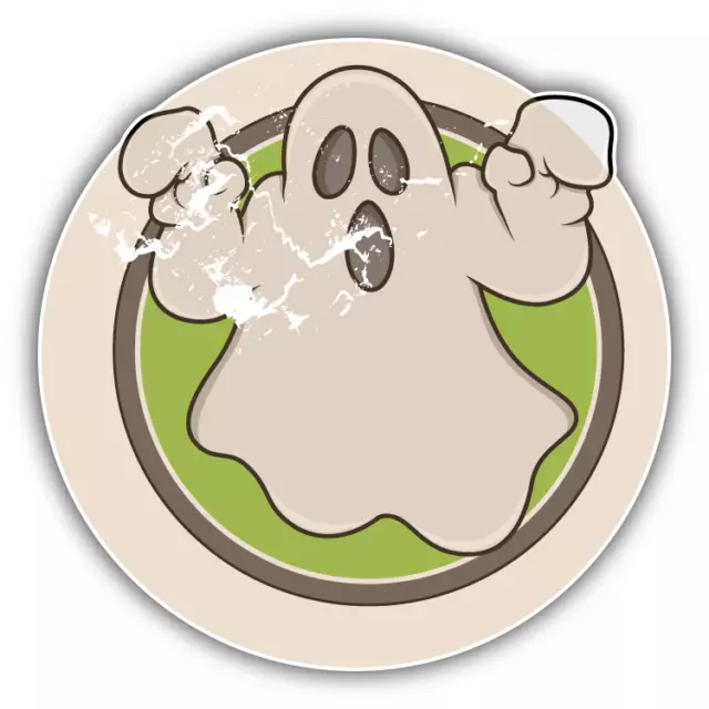 DOPASTICKER Ghost Cartoon Sticker Decal Phone Decal Water Bottle ...