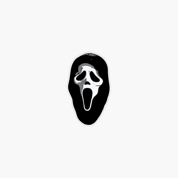 DOPASTICKER Ghost Face Sticker, Phone Sticker Water Bottle Sticker Car ...