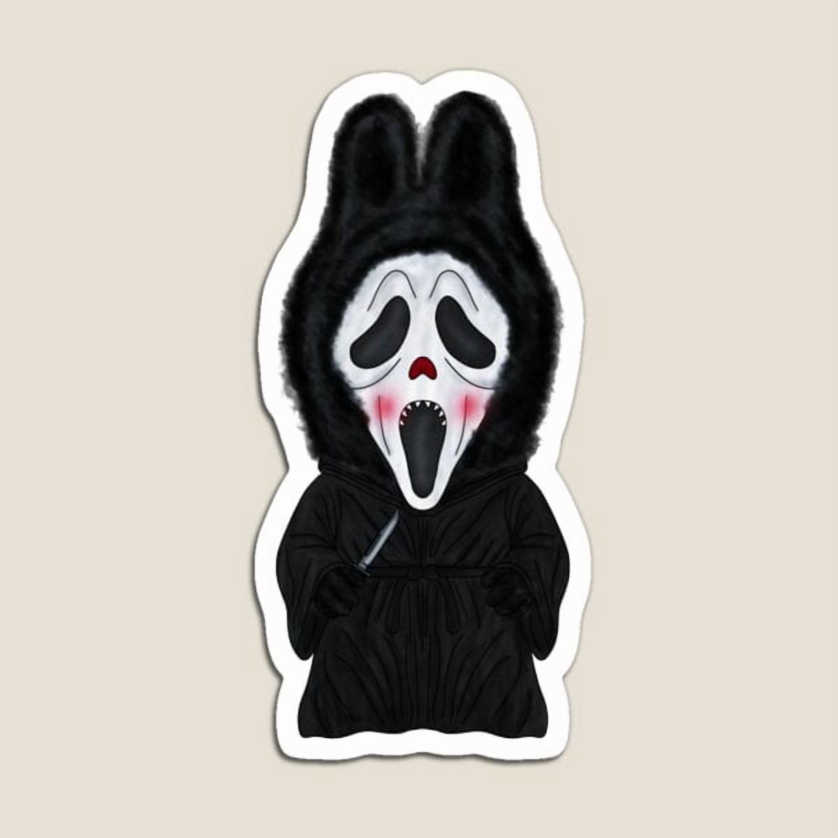DOPASTICKER Ghostbubu & Scream, Ghostface, Horror, Scary Movies, Scary ...