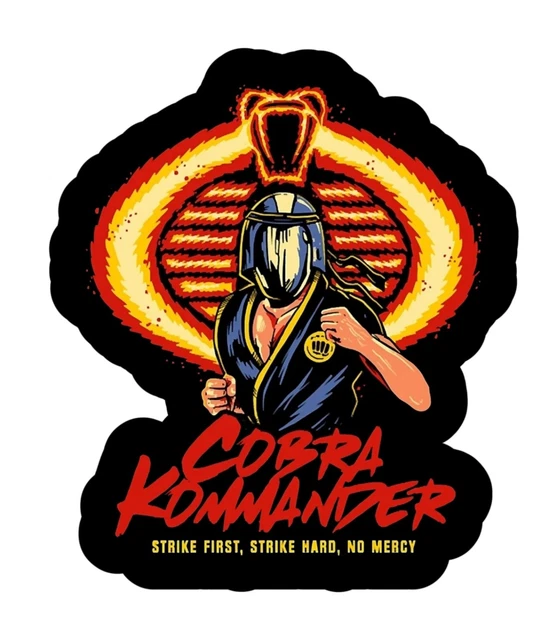 DOPASTICKER Gi Joe The Karate Kid Crossover Cobra Commander Anime ...