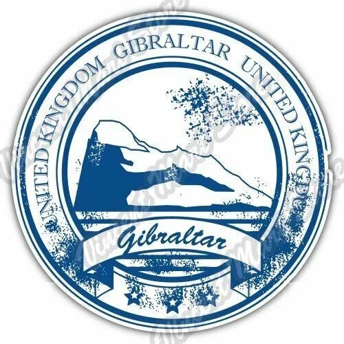 DOPASTICKER Gibraltar United Kingdom Country Car Sticker Decal Phone ...