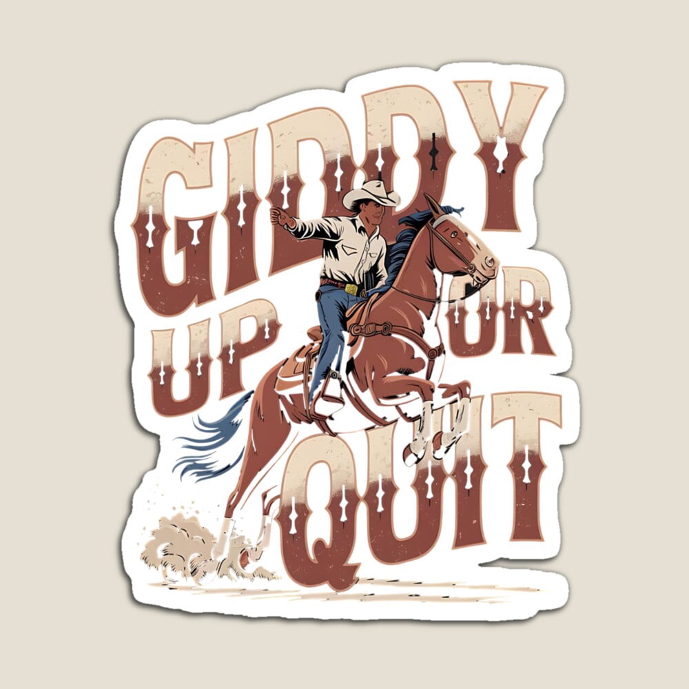 DOPASTICKER Giddy Up Or Quit - Rodeo - Rodeo Is My Sport - The Original ...