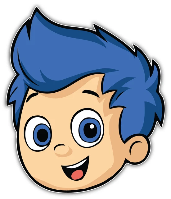 DOPASTICKER Gil Face Bubble Guppies Cartoon Sticker Decal Phone Decal ...