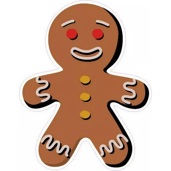 DOPASTICKER Gingerbread Ginger Bread Man Window Sticker Decorative ...