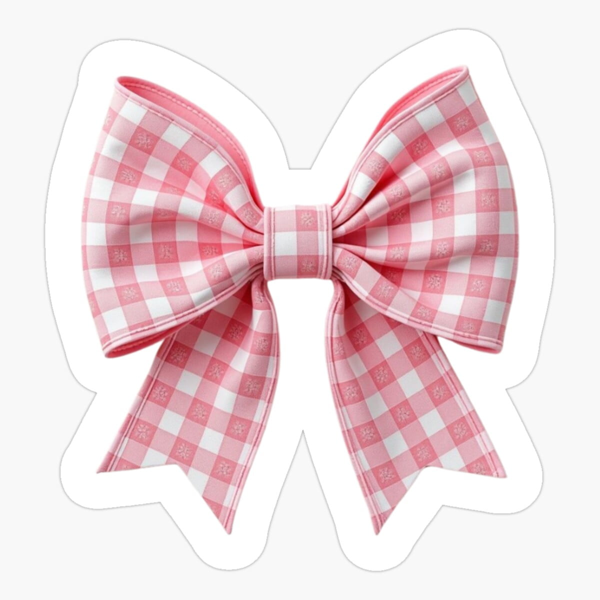 DOPASTICKER Gingham Cottagecore Bow Sticker, Phone Sticker Car Stickers ...