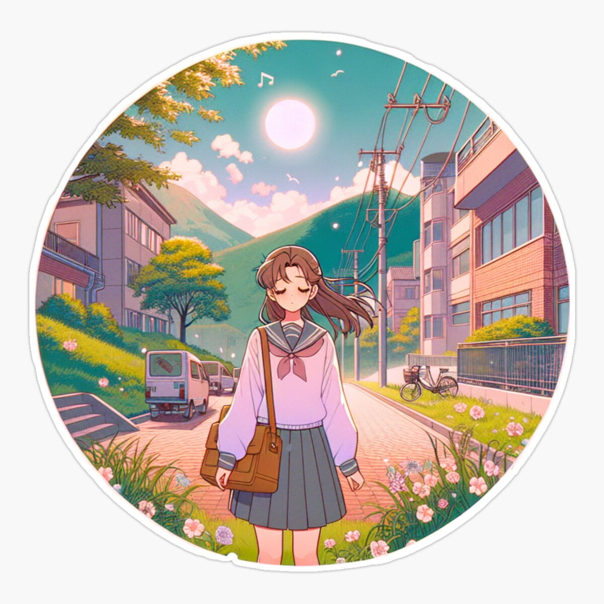 DOPASTICKER Girl Cute Sticker, Phone Sticker Car Stickers, Birthday ...