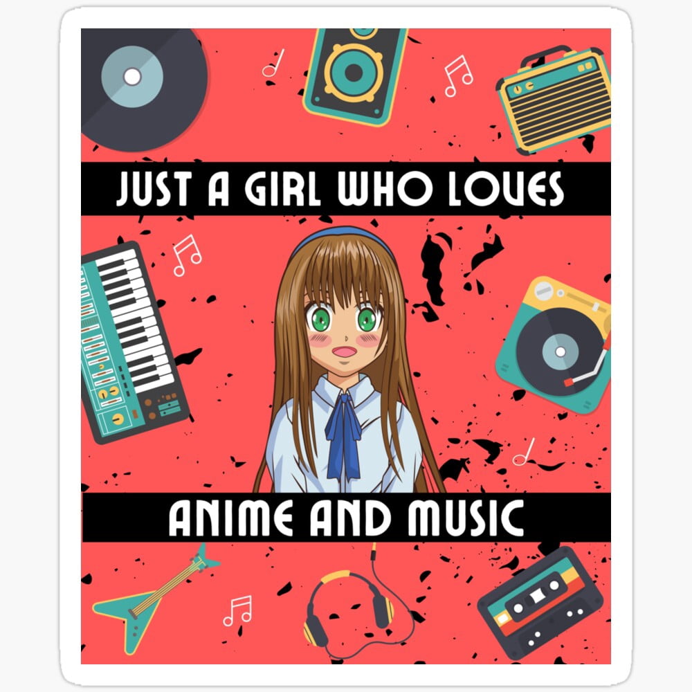 DOPASTICKER Girl Who Loves, Sticker Phone Sticker, Latop Sticker, Lover ...