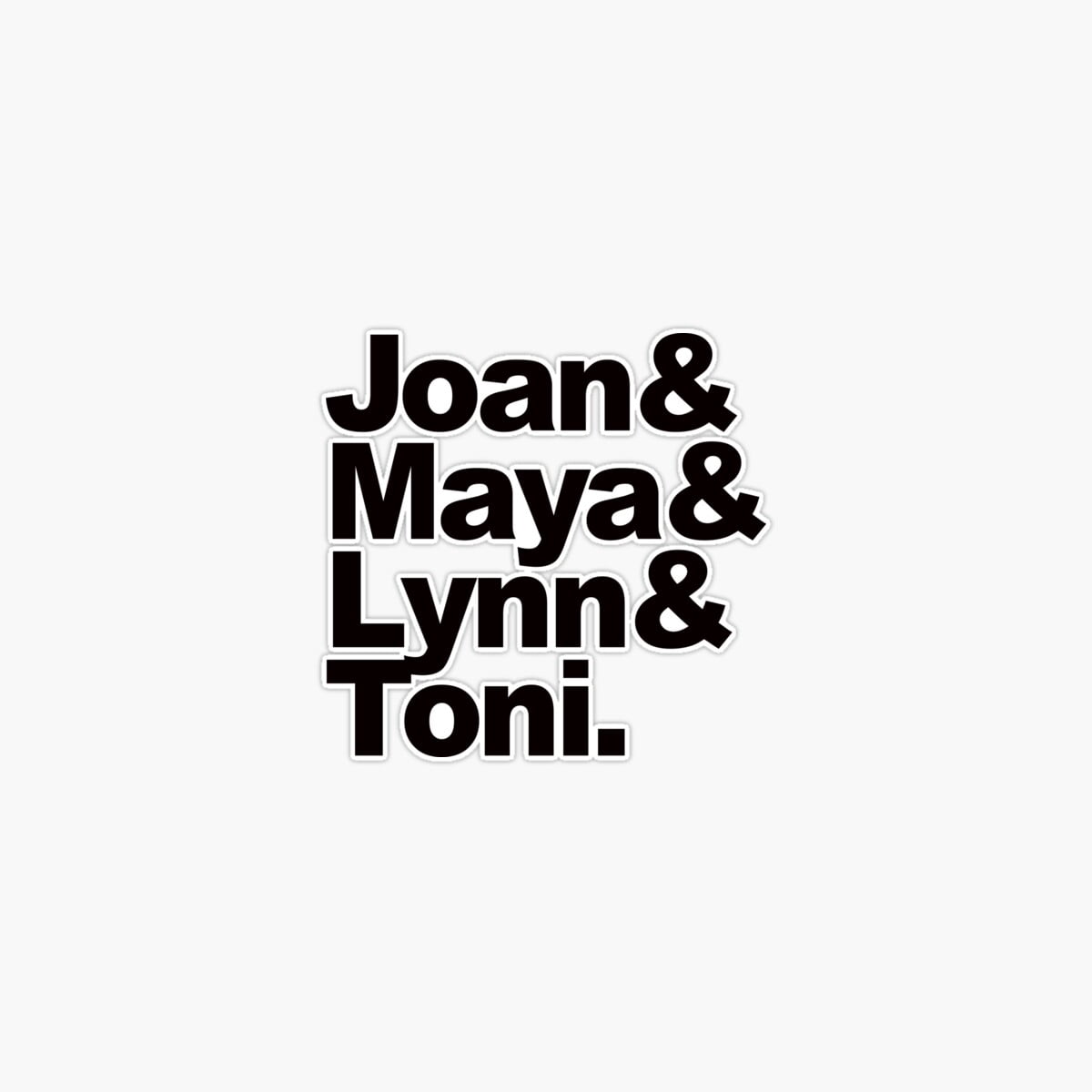DOPASTICKER Girlfriends Sticker, Phone Sticker Water Bottle Sticker Car ...