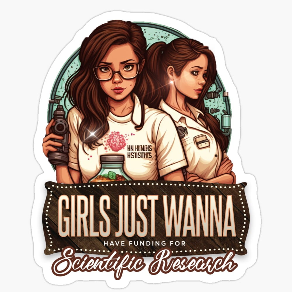 DOPASTICKER Girls Just Wanna Have Funding For Scientific Research ...