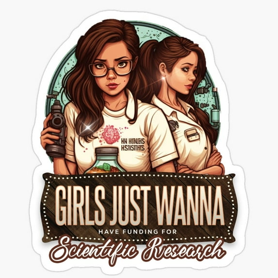 DOPASTICKER Girls Just Wanna Have Funding For Scientific Research ...