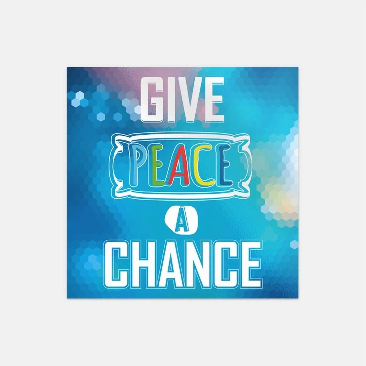 DOPASTICKER Give Peace A Chance Sticker Decal Phone Decal Water Bottle ...