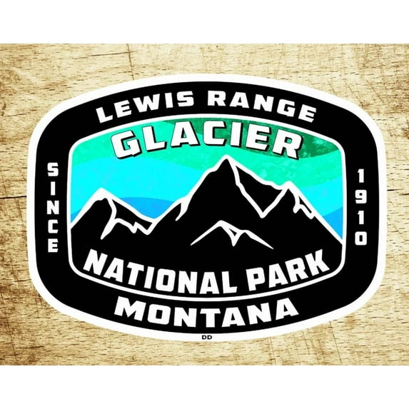 DOPASTICKER Glacier Sticker National Park Lewis Range Montana, Phone ...