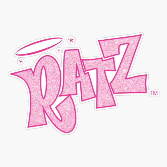 DOPASTICKER Glittery Rats Logo Sticker, Phone Sticker Water Bottle ...