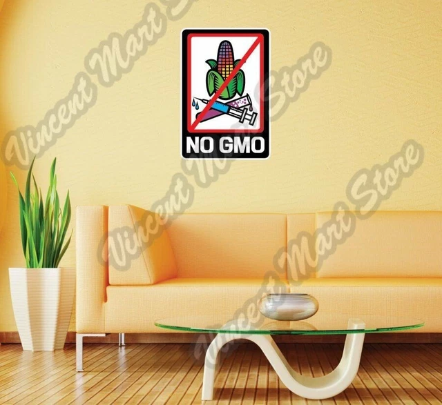 DOPASTICKER No Gmo Genetically Modified Organism Wall Sticker Room ...