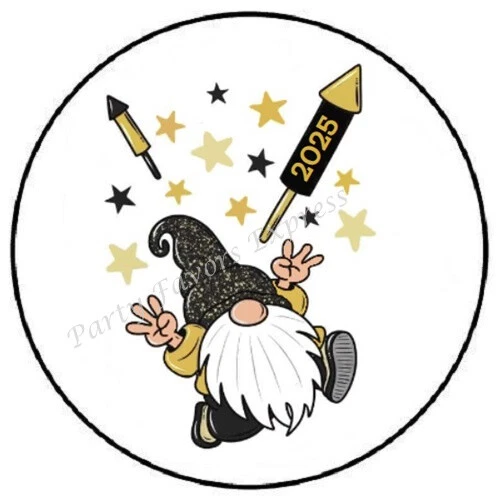 DOPASTICKER Gnome 2025 Fireworks Decorative Laptop, Phone Stickers ...