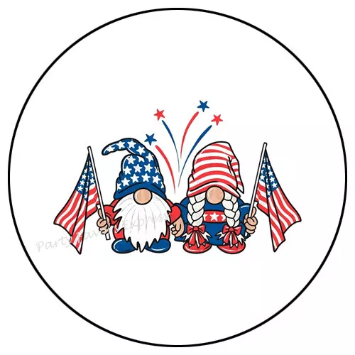 DOPASTICKER Gnome Fireworks Flags Decorative Laptop, Phone Stickers ...