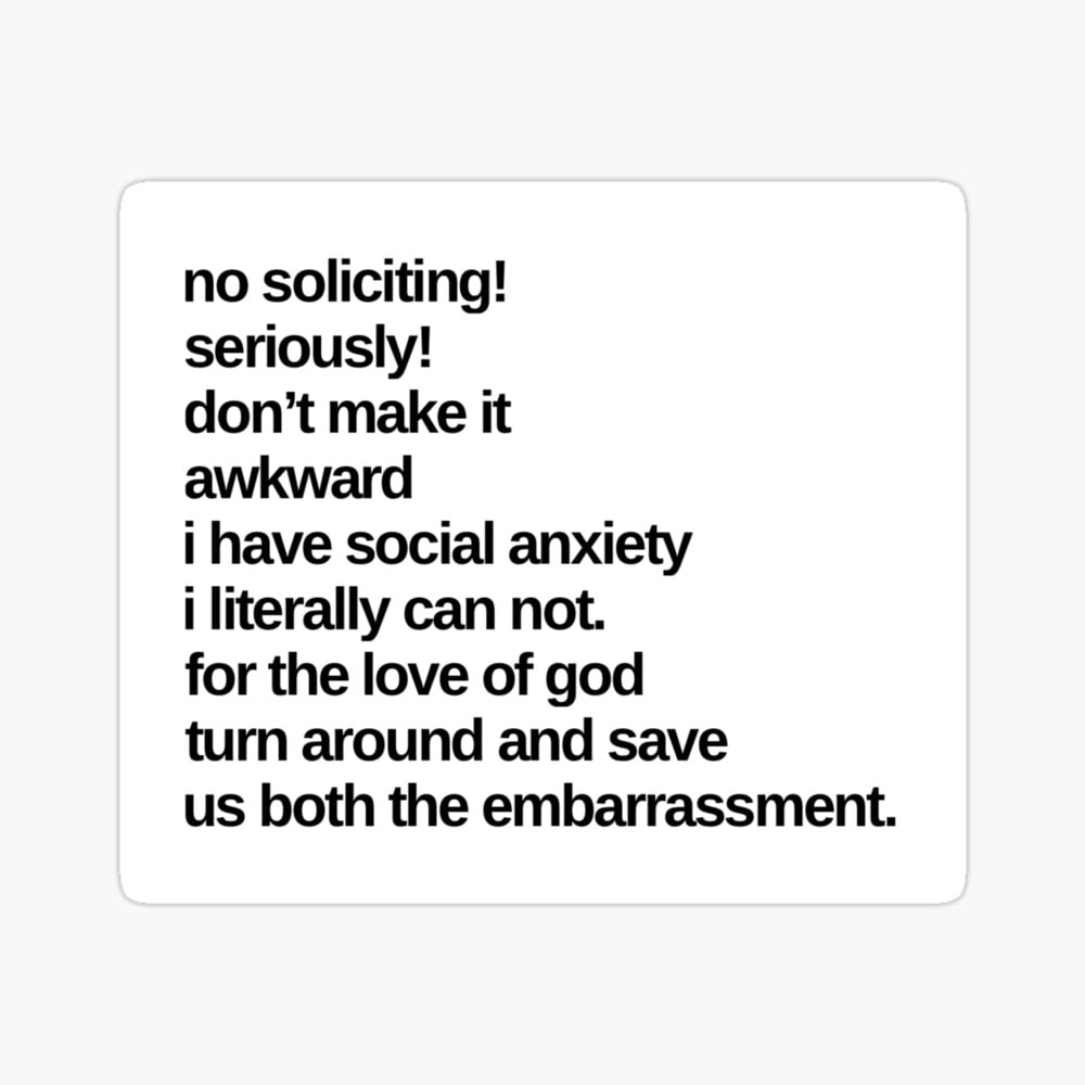 DOPASTICKER Go Away No Soliciting House Dã£Â©Cor Decoration Outdoor ...