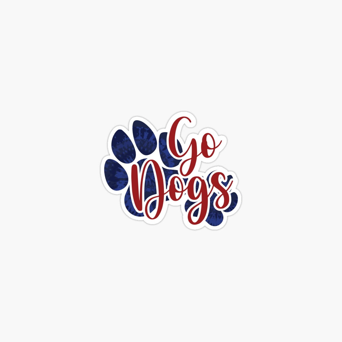 DOPASTICKER Go Dogs Tie-Dye Sticker, Phone Sticker Water Bottle Sticker ...