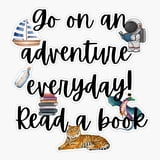 DOPASTICKER Go On Adventures Everyday Read A Book Sticker, Phone ...