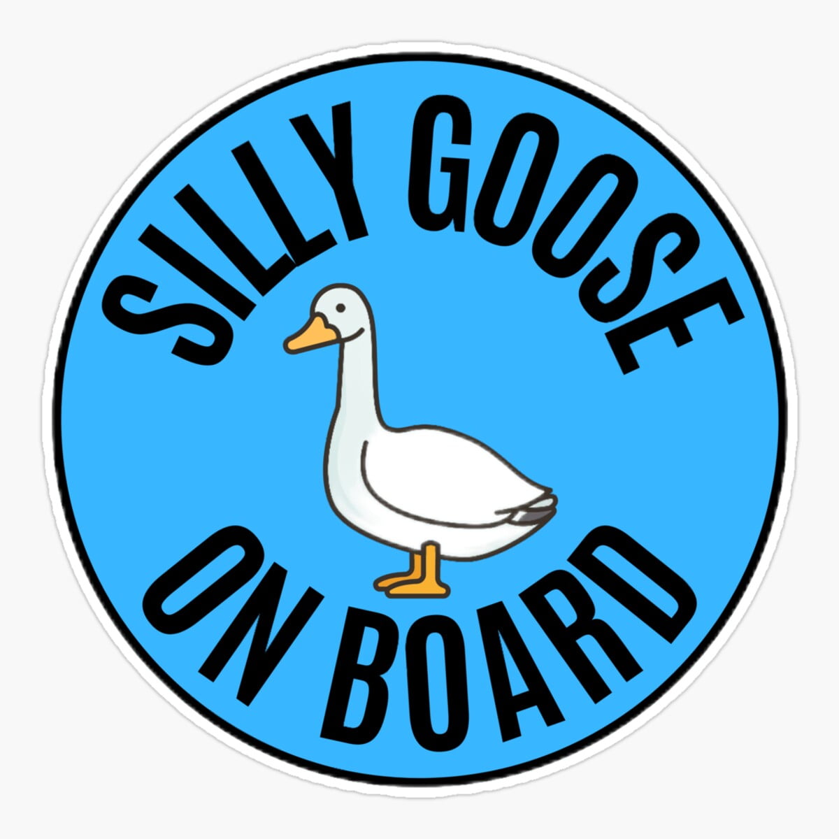 DOPASTICKER Go.Ose On Board, Cute Go.Ose Sticker, Car Sticker, Animal ...