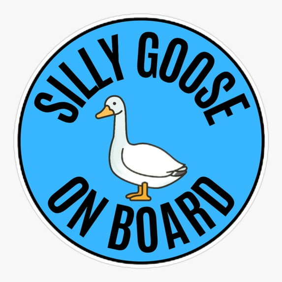 DOPASTICKER Go.Ose On Board, Cute Go.Ose Sticker, Car Sticker, Animal ...