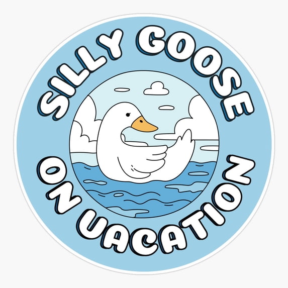 DOPASTICKER Go.Ose On Vacation Sticker, Phone Sticker Water Bottle ...