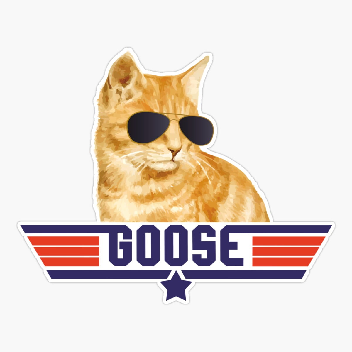 DOPASTICKER Go.Ose The Cat Sticker, Phone Sticker Car Stickers ...