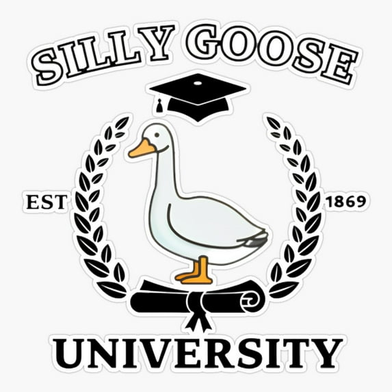 DOPASTICKER Go.Ose University School Bird Sticker, Phone Sticker Car ...
