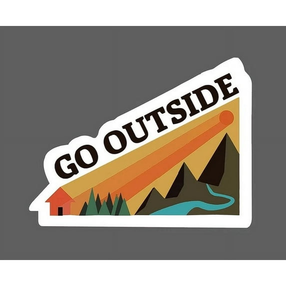 DOPASTICKER Go Outside Sticker Nature Life Nature Wildlife Sticker ...