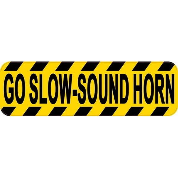 DOPASTICKER Go Slow Sound Horn Sticker Phone Sticker, Latop Sticker ...
