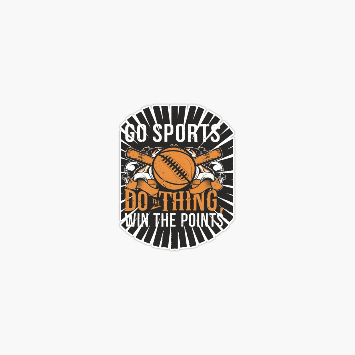 DOPASTICKER Go Sports Do The Thing Win The Points Sticker, Phone ...