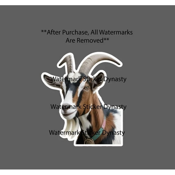 DOPASTICKER Goat Sticker Animal Farm Pet Milk Farmhouse Sticker Phone ...