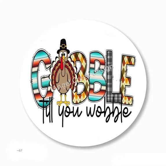 DOPASTICKER Gobble Til You Wobble Stickers Autumn Thanksgiving Phone ...