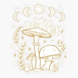 DOPASTICKER Goblincore Dark Academia Cottagecore Mushroom Sticker ...