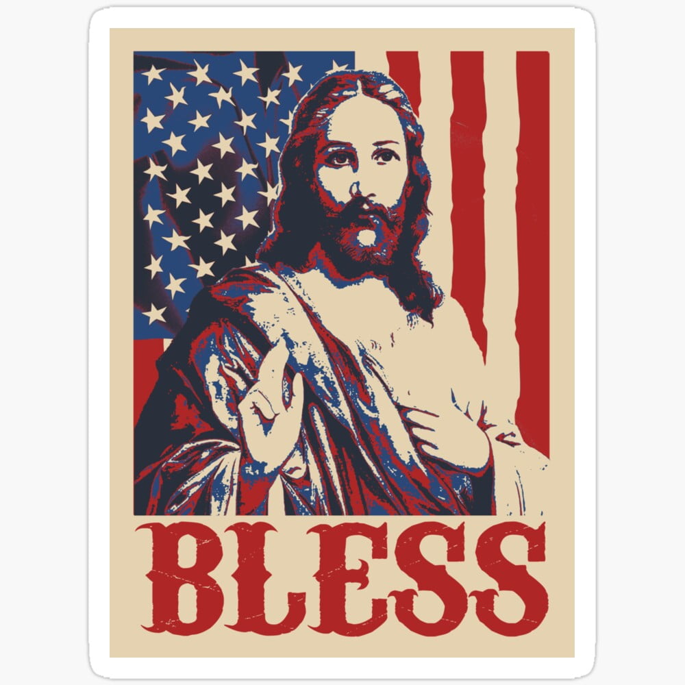 DOPASTICKER God Bless America Sticker Fourth Of July Sticker, Memorial ...