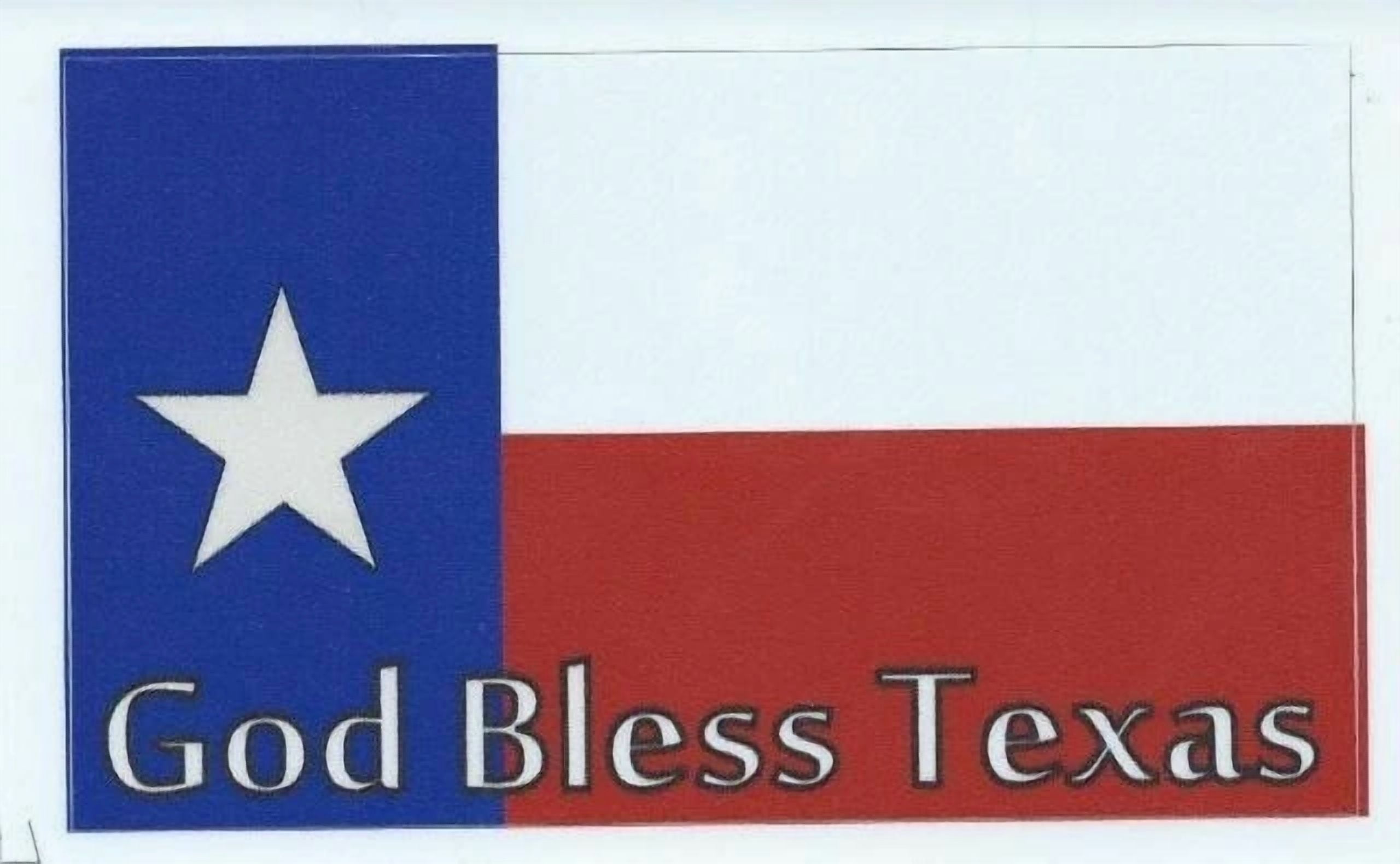DOPASTICKER God Bless Texas Flag Sticker Car Sticker Magne Sticker ...